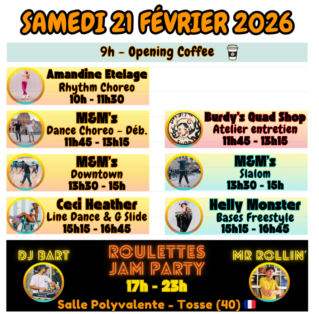 Roulettes Jam Festival in TOSSE the | Tourisme Landes